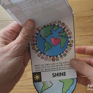 Christian Earth Day Flipbook Printable Craft, God's Creation Adam & Eve ...