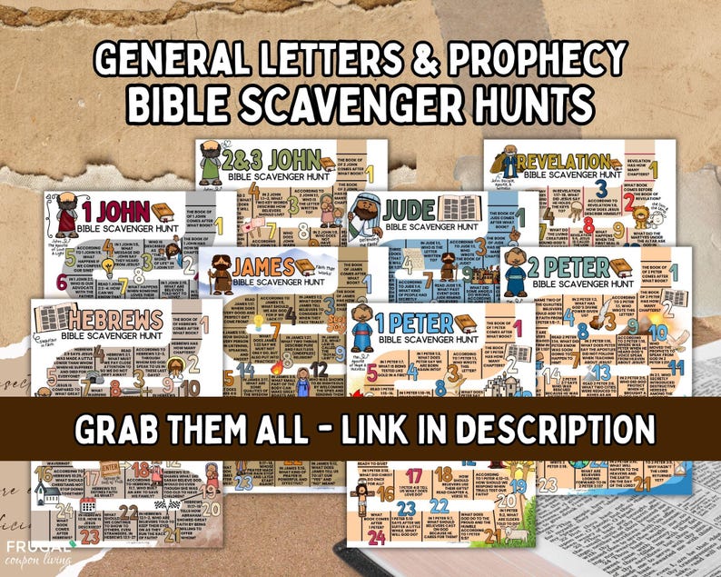 Jude Bible Scavenger Hunt, General Letters New Testament Bible Trivia ...