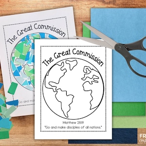 Christian Earth Day Craft Printable, Earth Paper Craft for Kids ...