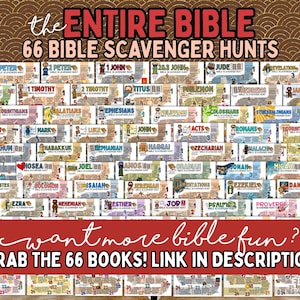 Genesis Bible Scavenger Hunt, Book of Genesis Bible Study, Old ...