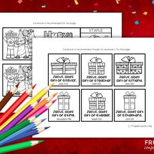 Happy Birthday Jesus Craft for Kids, Jesus is Our Gift Flip Book, Birth ...