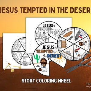 Jesus is Tempted in the Desert Activity Set, Matthew 4:1-11 Bible Story ...