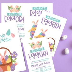 You've Been Egged Sign We've Been Egged Easter Printable Easter Games ...