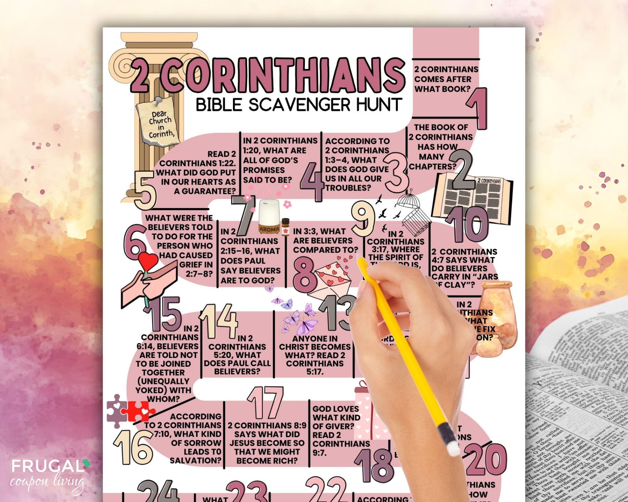 Paul's Letters Bible Scavenger Hunts Romans, Corinthians, Galatians ...