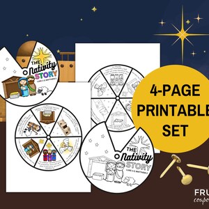 Nativity Craft Christmas Sunday School Lesson Kids' - Etsy