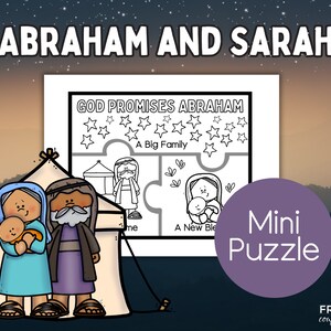 Abraham and Sarah Story Activity Sheets, Abraham and Sarah Crafts for ...