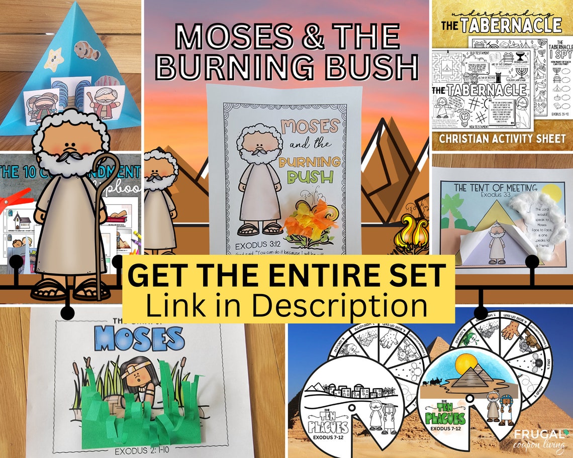 Tent of Meeting Moses Craft Printable & Tabernacle Coloring Page ...