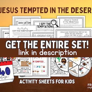 Jesus Tempted in the Desert Bible Wheel Craft, Matthew 4:1-11 Story ...