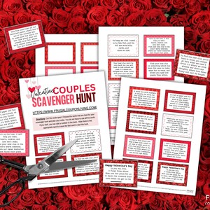 Adult Scavenger Hunt Valentine Game for Couples, Romantic Valentine's ...