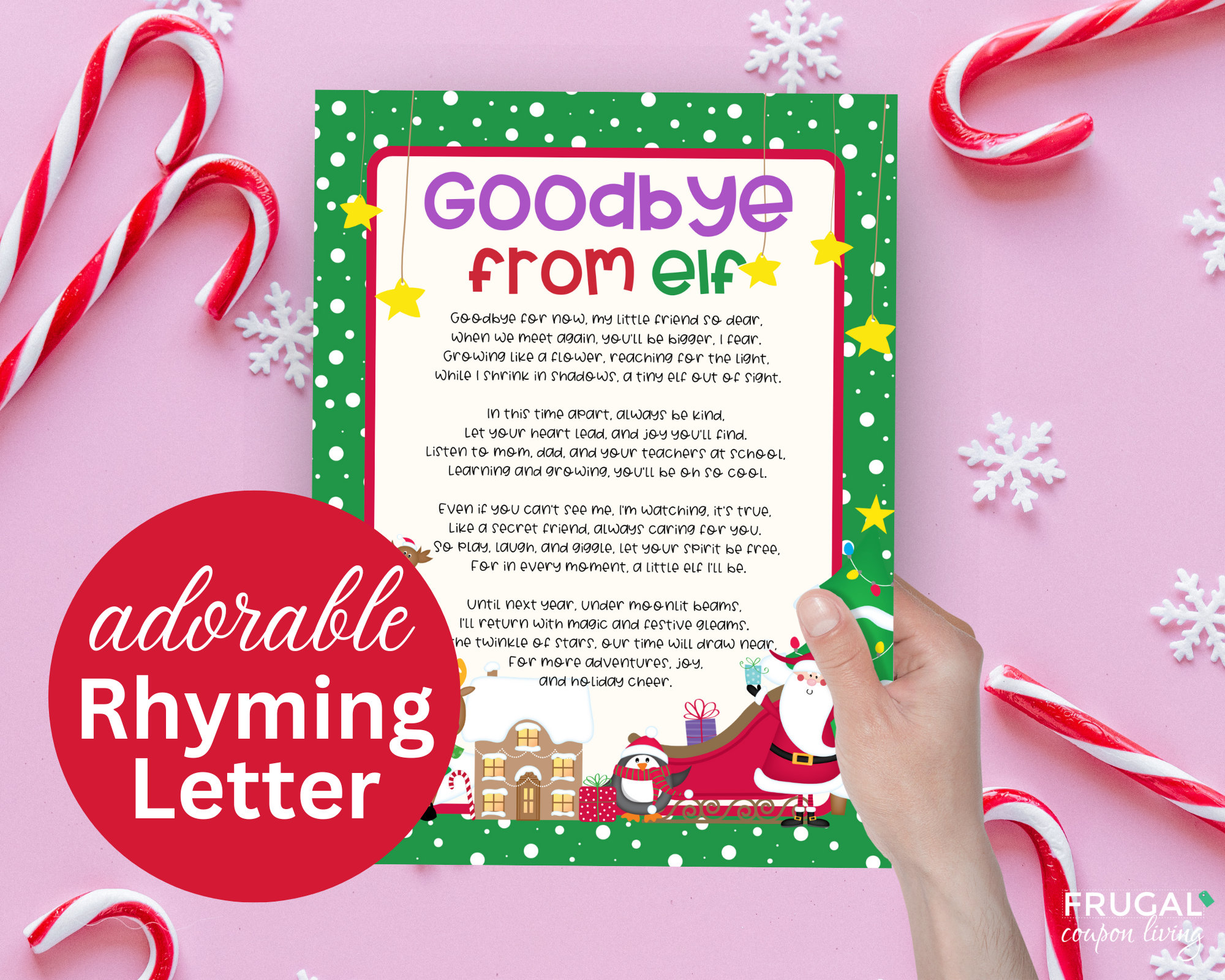 Elf Goodbye Letter Printable | Elf Goodbye Note for the Last Night ...