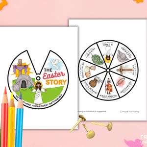 Easter Story Wheel Printable, Sunday School Easter Craft for Kids ...