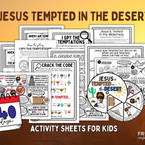 Temptations of Jesus in the Wilderness - Etsy