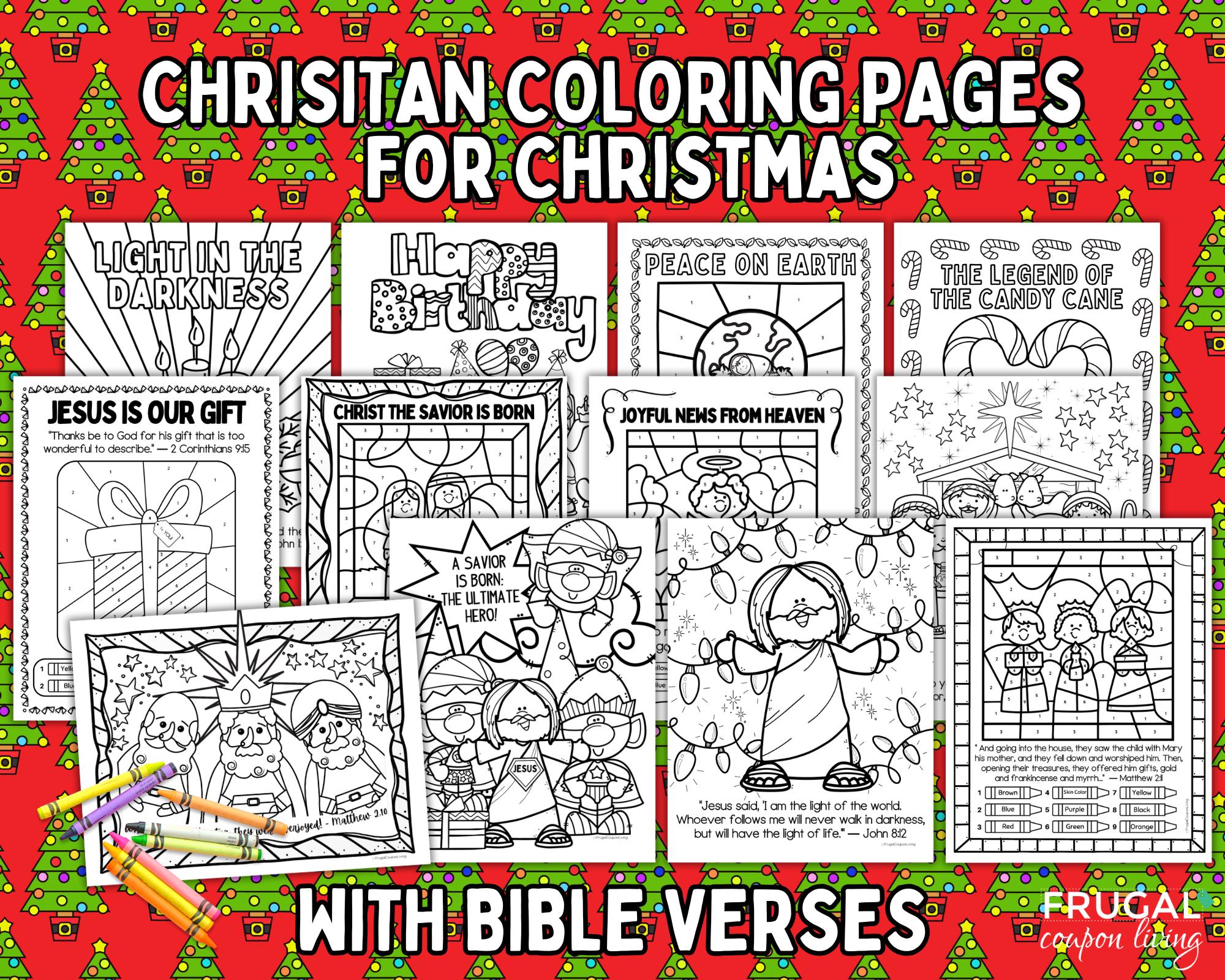 Christian Christmas Coloring Pages, Kids Christmas Sunday School ...