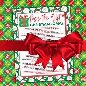 Christmas Pass the Gift Game | Group Christmas Party Game | Left Right ...