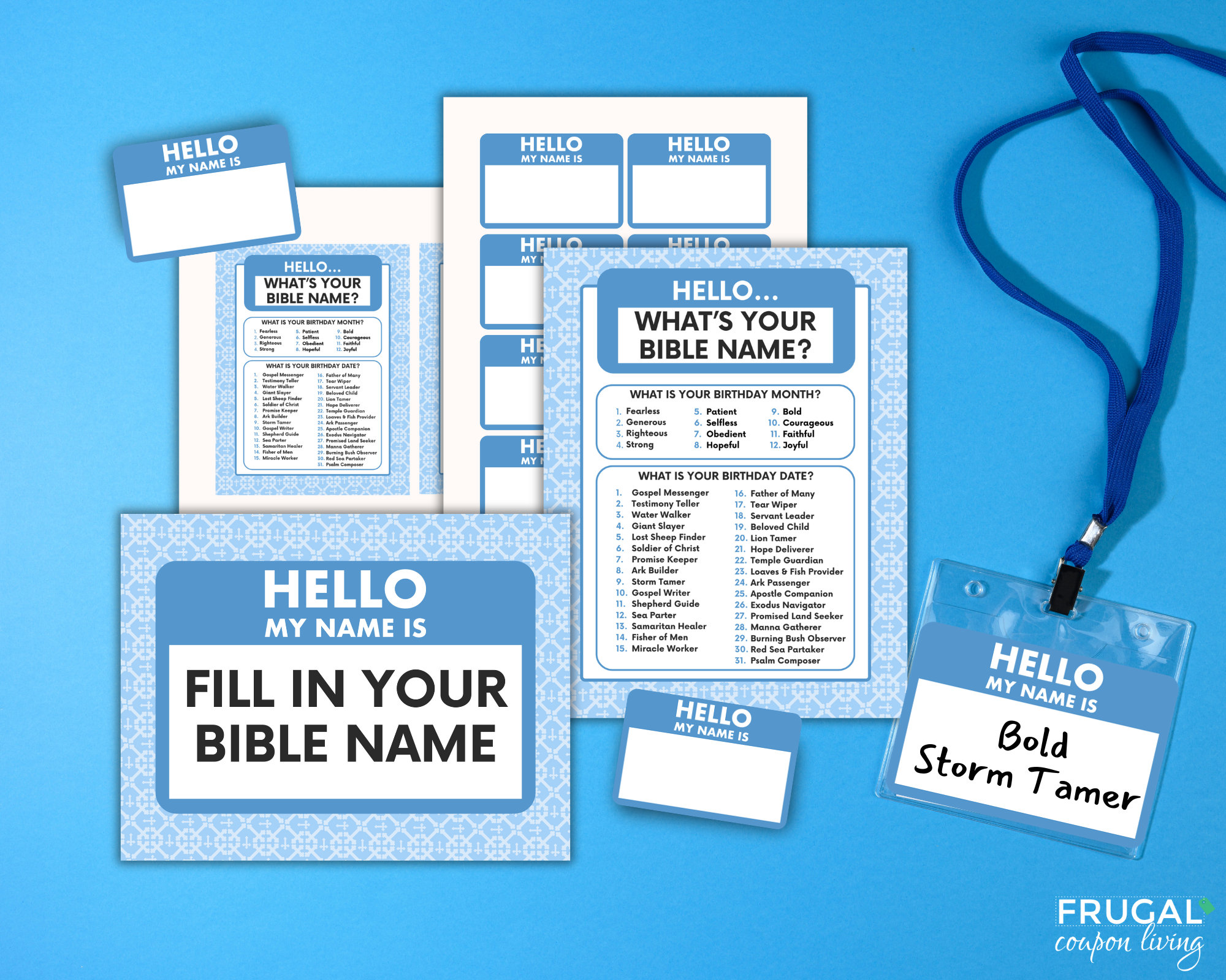 What's Your Bible Name Game Printable What's Your - Etsy