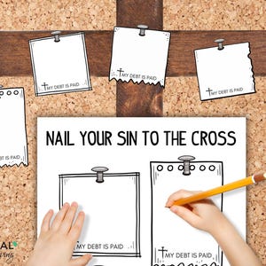 Jesus Became Sin Activity for Kids, Lesson on Sin Craft for Forgiveness ...