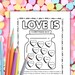 Valentine's Day Sunday School Coloring Page | 1 Corinthians 13:4-8 Love ...