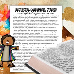 Joseph's Coat of Many Colors Story Book, Joseph and His Brothers Bible ...