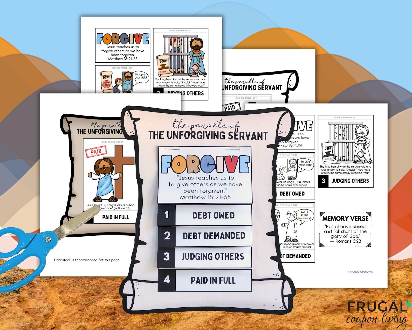 The Parable of the Unforgiving Servant Craft Set for Kids, Parables of ...