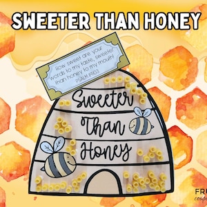 His Word is Sweeter Than Honey Psalm 119:103 Bible Craft, Kids ...