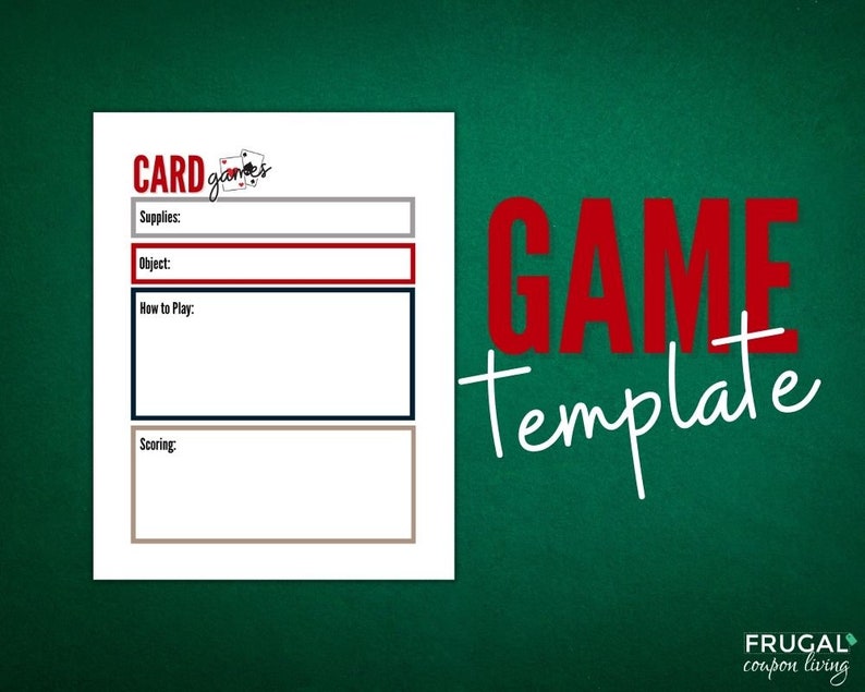 Fun Playing Card Games for Families | 20 Easy Card How to Play Game ...