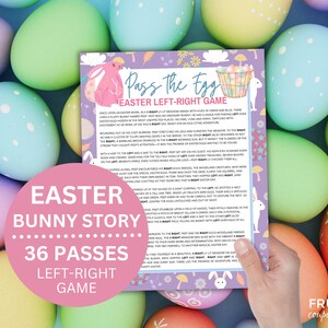 Easter Pass the Gift Game, Easter Left Right Game Pass the Parcel ...
