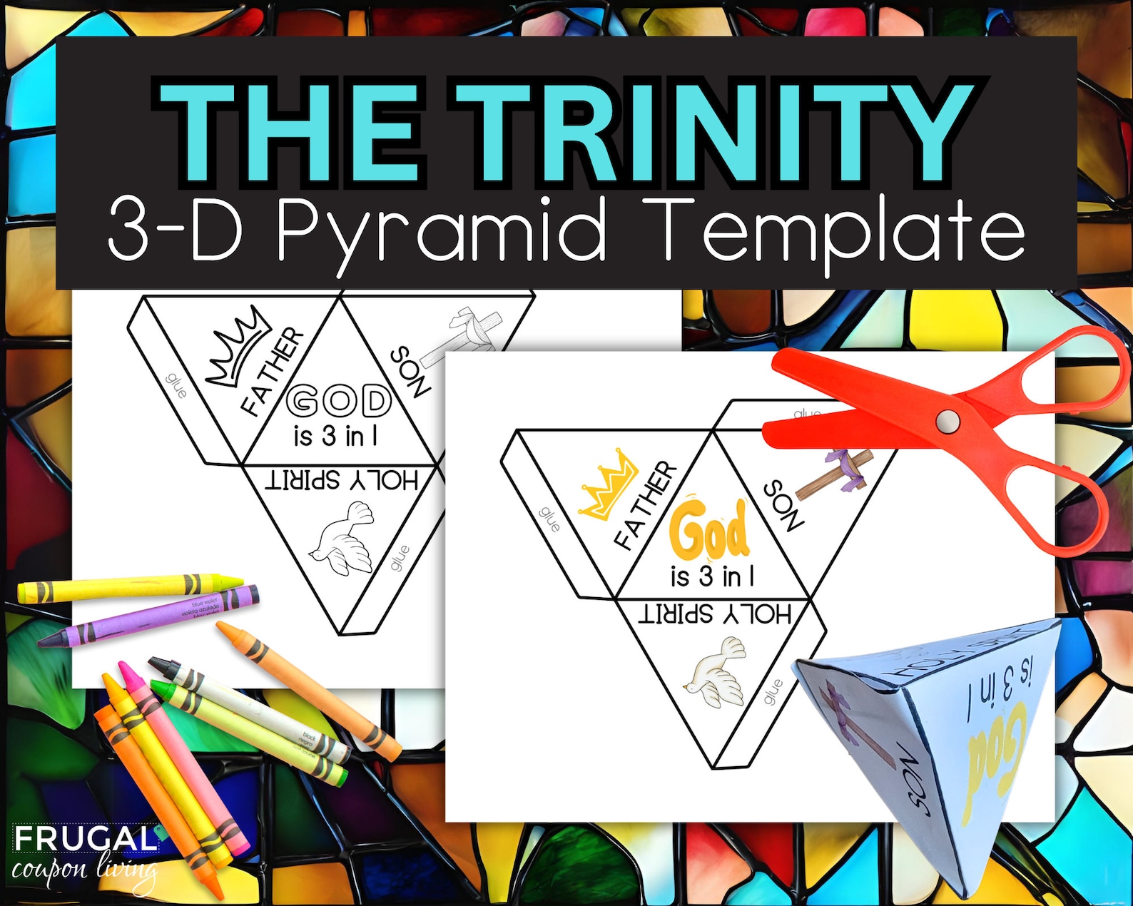 Holy Trinity Craft Set for Kids, God 3-in-1 Sunday School Printable ...
