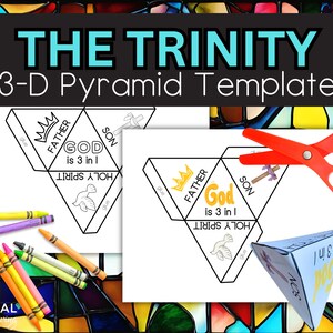 Holy Trinity Craft Set for Kids, God 3-in-1 Sunday School Printable ...