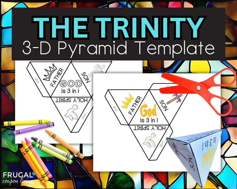 Holy Trinity Craft Set for Kids, God 3-in-1 Sunday School Printable ...