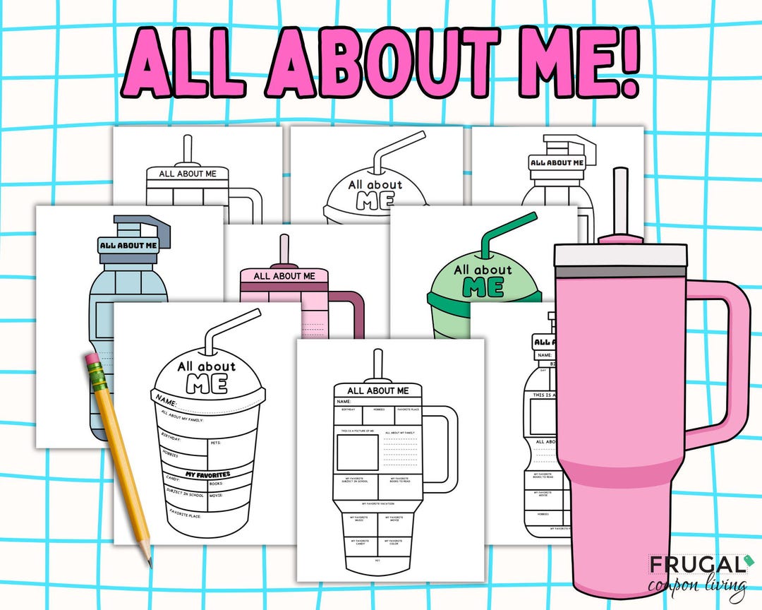 All About Me Water Bottle Worksheets, Get-to-know-you First Week of ...