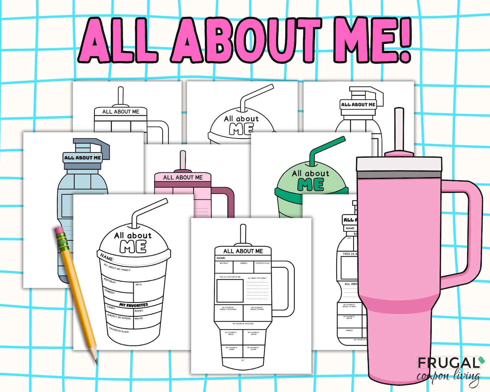 All About Me Water Bottle Worksheets, Get-to-know-you First Week of ...