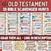Psalms Bible Scavenger Hunt, Book of Psalms Bible Study Trivia Game ...