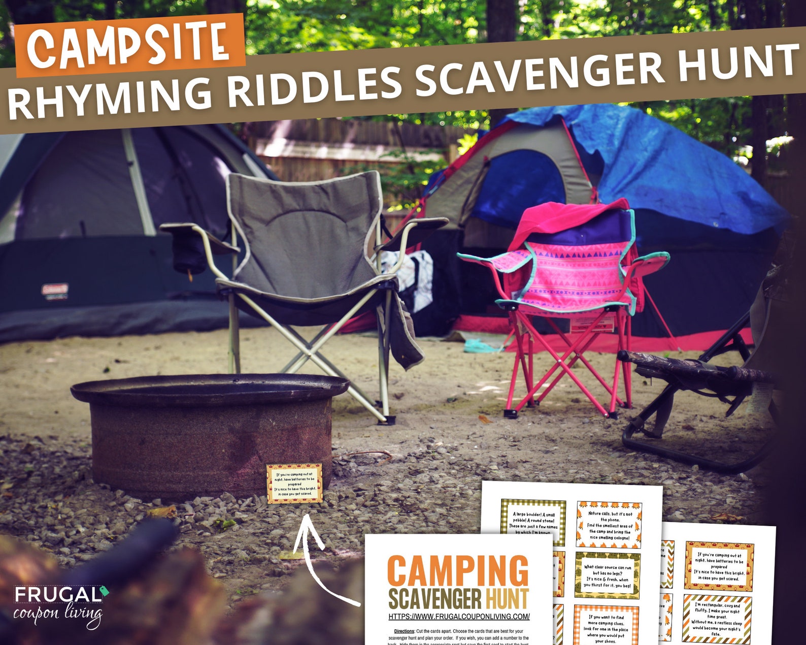20 Camping Scavenger Hunt Riddles for Kids PDF | Rhyming Outdoor ...