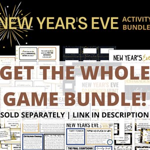 Conversation Cards New Year's Eve | 68 NYE Questions Self-reflection ...