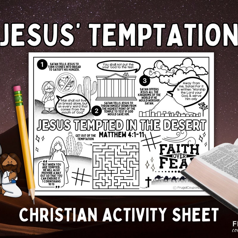 Jesus is Tempted Crafts - Etsy