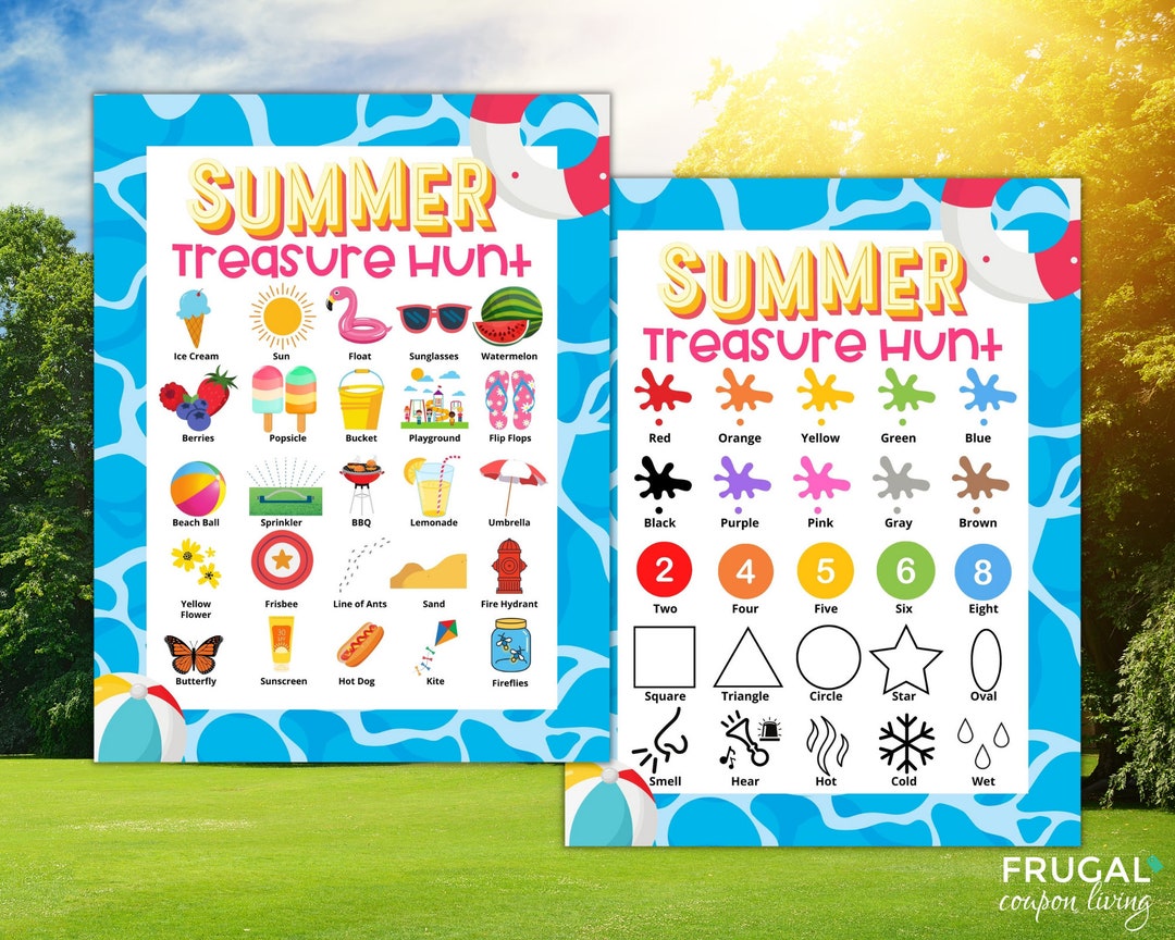 Summer Scavenger Hunt Printable | Easy Scavenger Hunt Lists ...