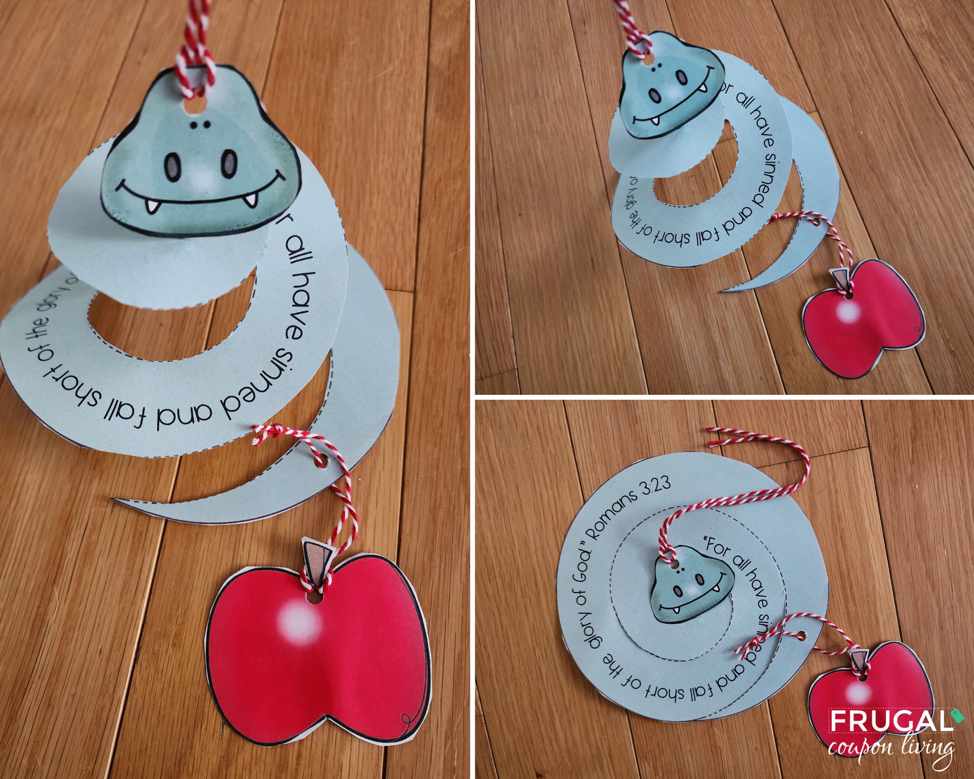 Adam and Eve Craft for Sunday School Printable, Garden of Eden Spiral ...