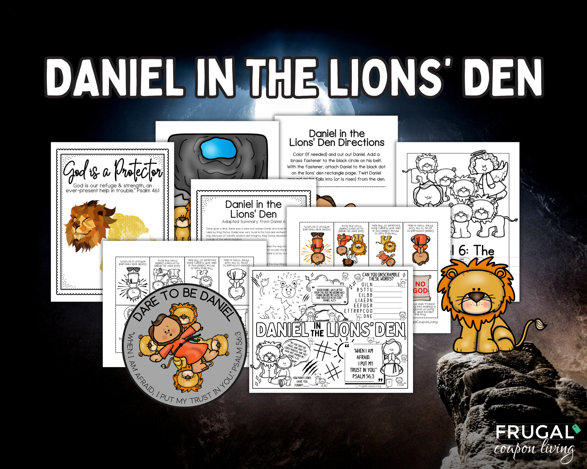 Daniel and the Lions' Den Activities for Kids, Daniel in the Lions' Den ...