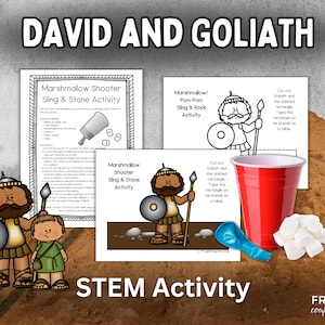 David and Goliath Coloring Wheel, Bible Craft for Kids, 1 Samuel 17 ...