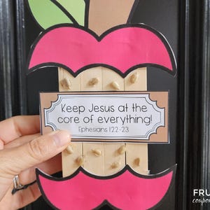 Christian Apple Craft, Sunday School Activity, Keep Jesus at the Core ...