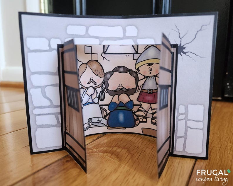Paul and Silas in Prison Craft for Kids, Paul the Apostle Bible Craft ...