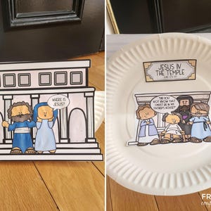 The Boy Jesus in the Temple Craft for Kids, Young Jesus at the Temple ...