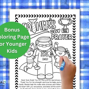 Father's Day Prayer Wheel Bible Craft for Kids, Printable Christian ...