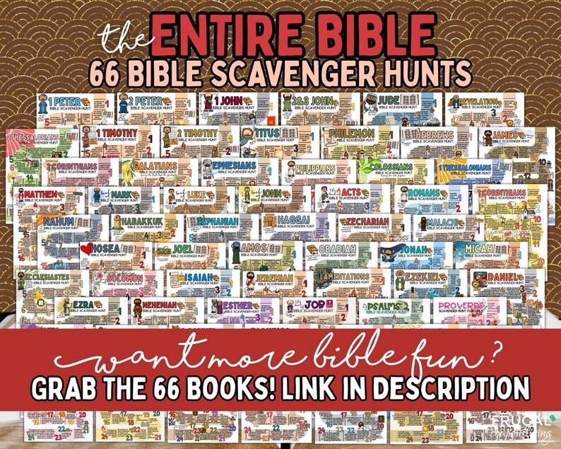 40 Days of Lent Bible Scavenger Hunt Printable, Journey to the Cross ...