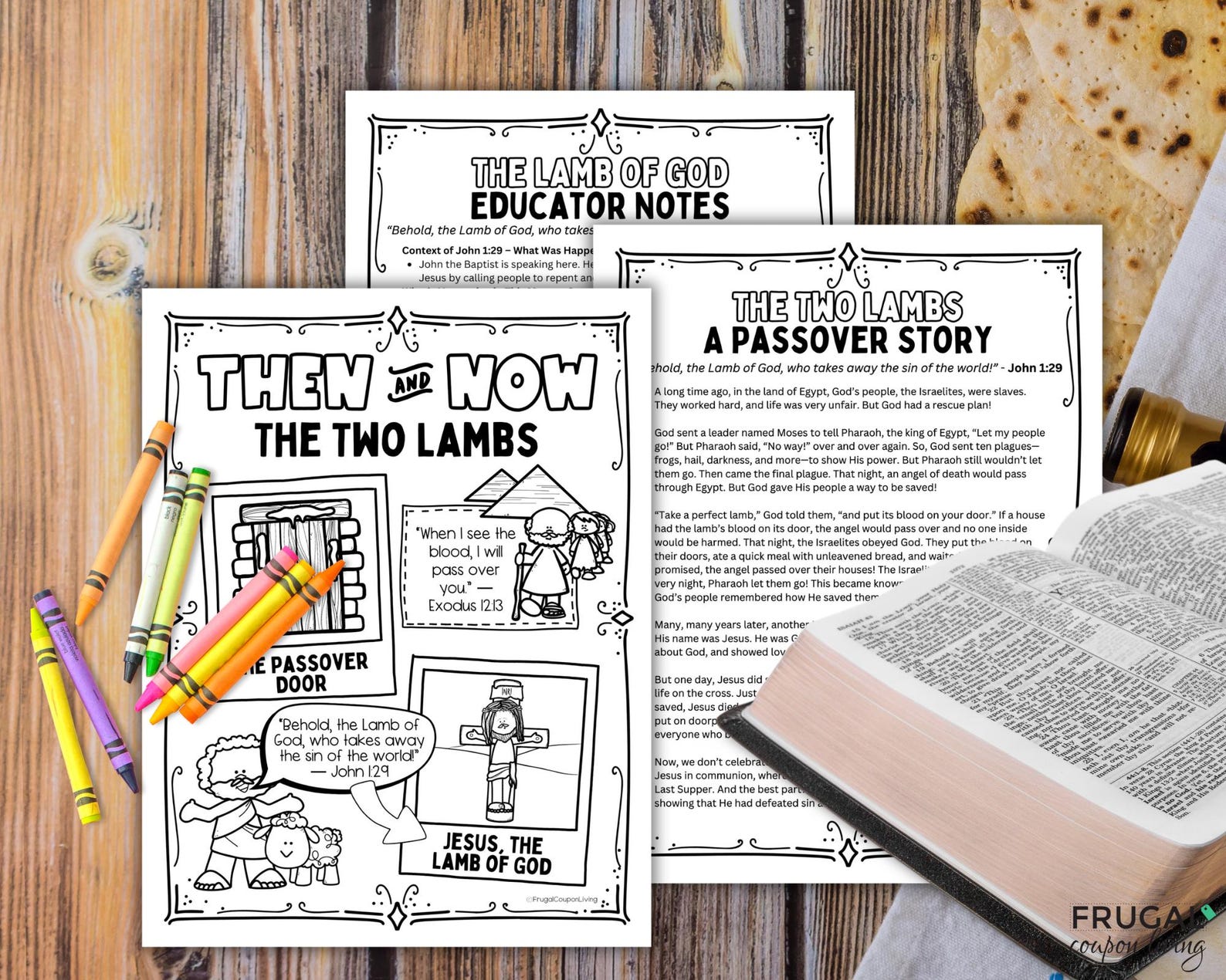 Christian Passover Craft for Kids, Easter Lamb of God and Jewish Pesach ...