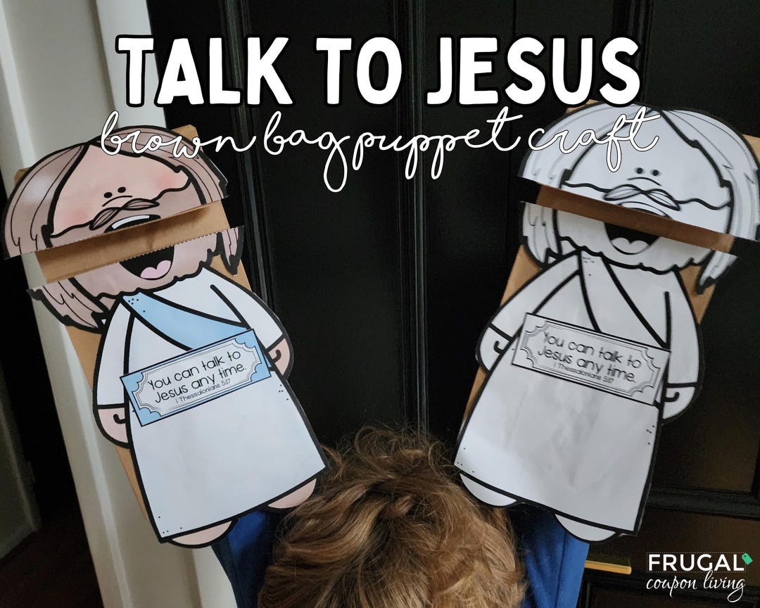 Talk to Jesus Puppet Craft for Kids, How to Talk to Jesus Christian ...