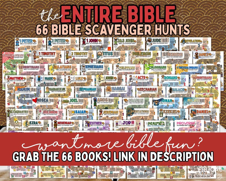 Esther Bible Scavenger Hunt, Book of Esther Bible Study, Queen Esther ...