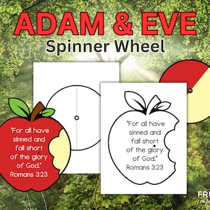 Adam and Eve Crafts for Sunday School Printable Set, Garden of Eden ...
