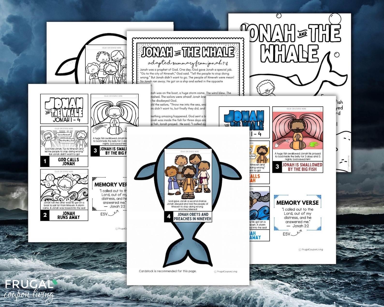 Jonah and the Whale Craft for Kids, Jonah and the Big Fish Bible Story ...