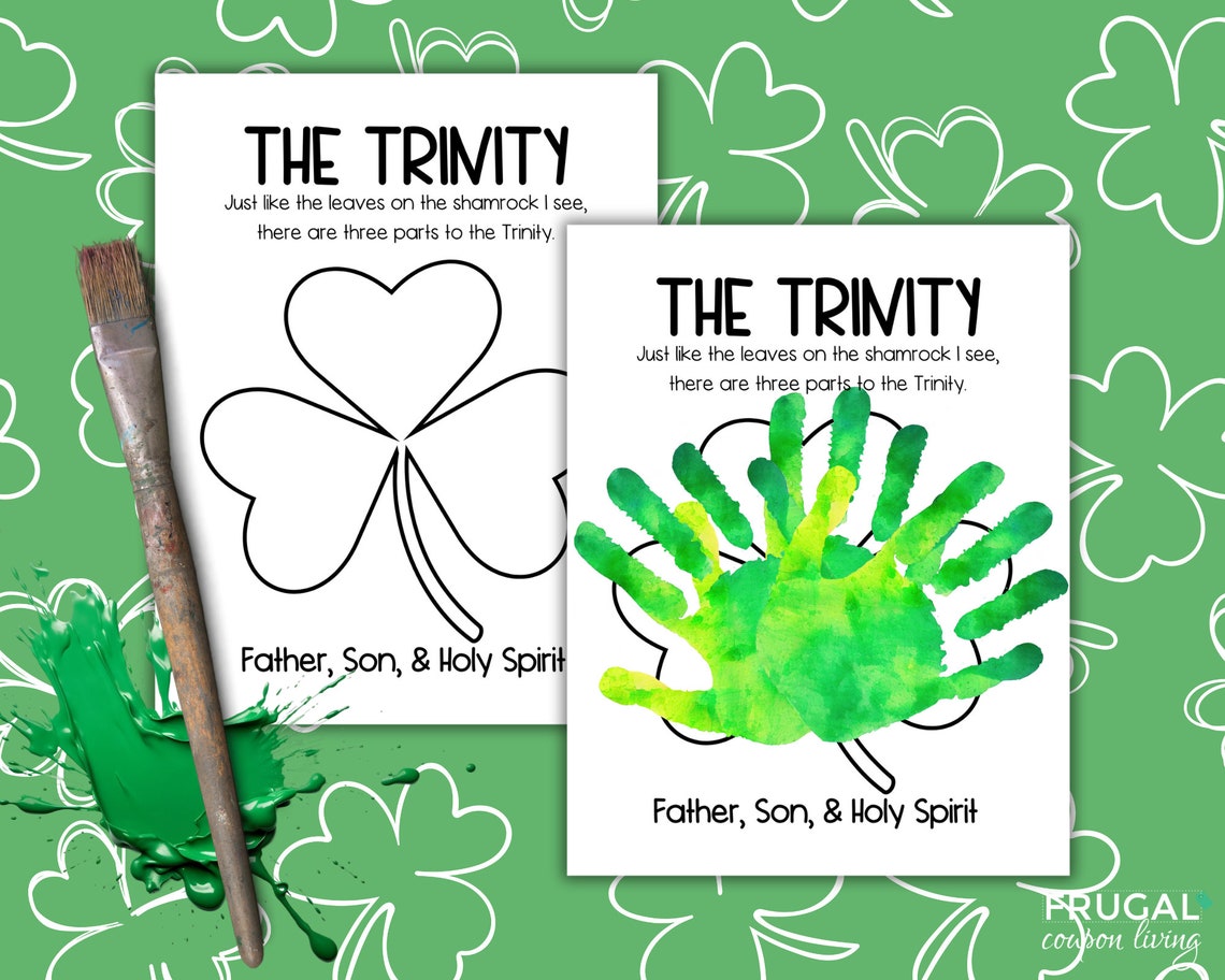Christian St. Patrick's Day Printable Set, Holy Trinity Coloring Pages ...